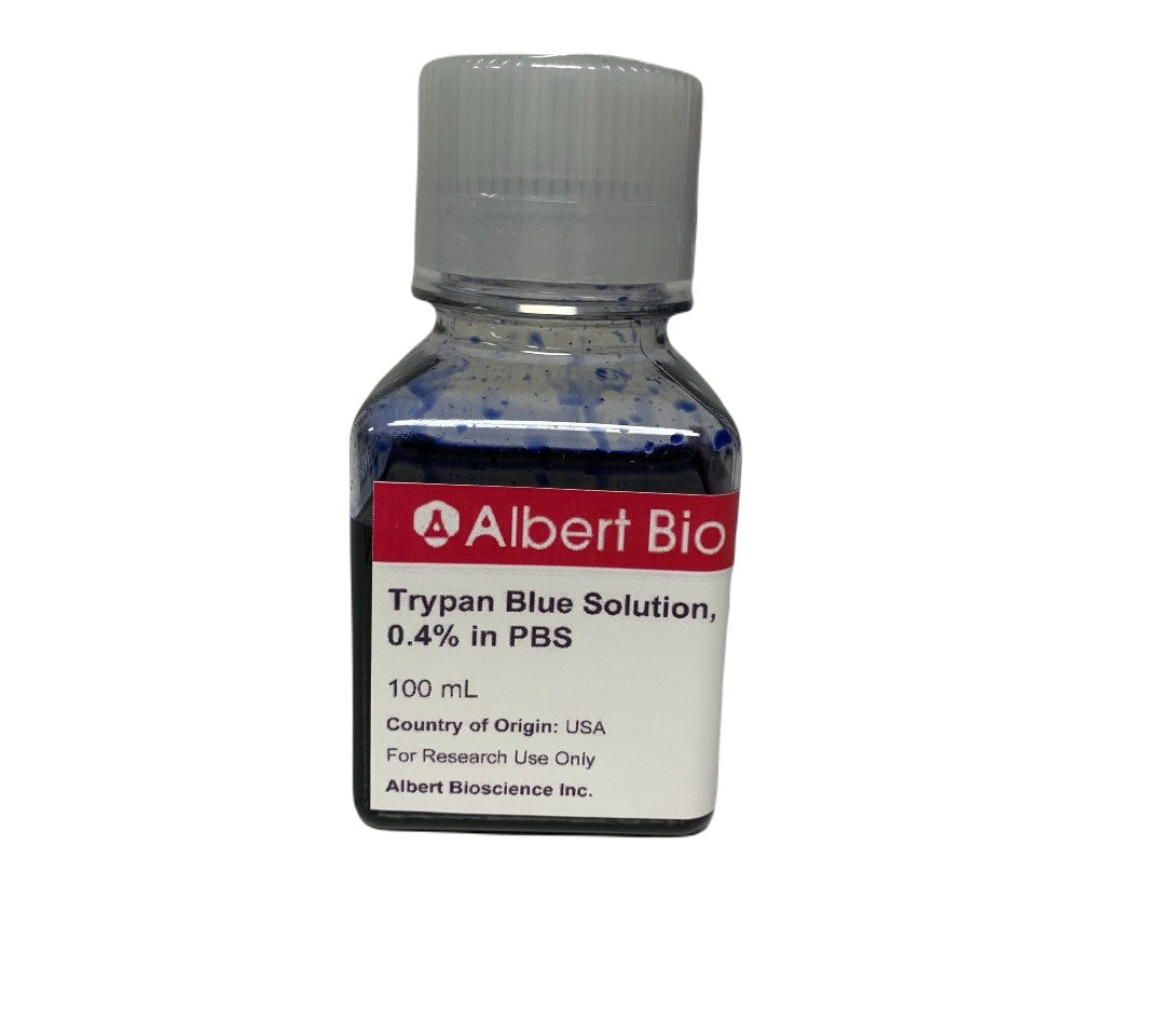 Trypan blue solution, 0.4% in PBS – albertbio.com